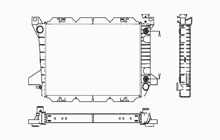 Purchase Replacement Radiator 92-19 Ford F150 F250 Auto Transmission V6 ...