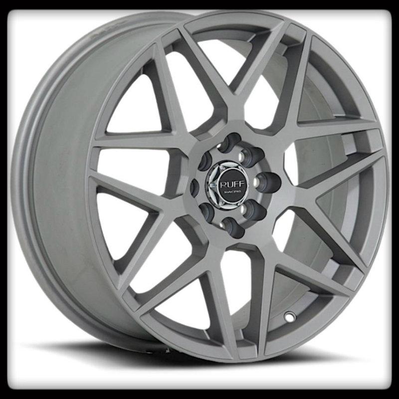 Purchase 17" X 7.5" RUFF RACING R351 FLAT GUNMETAL NUBIRA NEON ESCORT ...