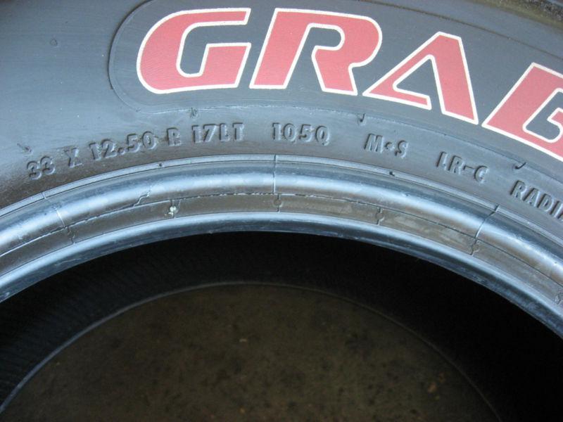 Purchase SET OF 33 x 12.50R17 LT GENERAL GRABBER TIRES - USED 33125017 ...