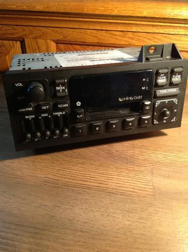 Buy Jeep Dodge Chrysler Infinity Gold Radio Stereo With Cassette Player ...