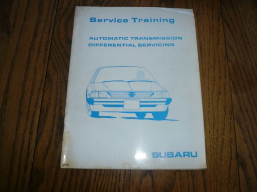 Buy 1980 Subaru Automatic Transmission Differential Servicing Book ...