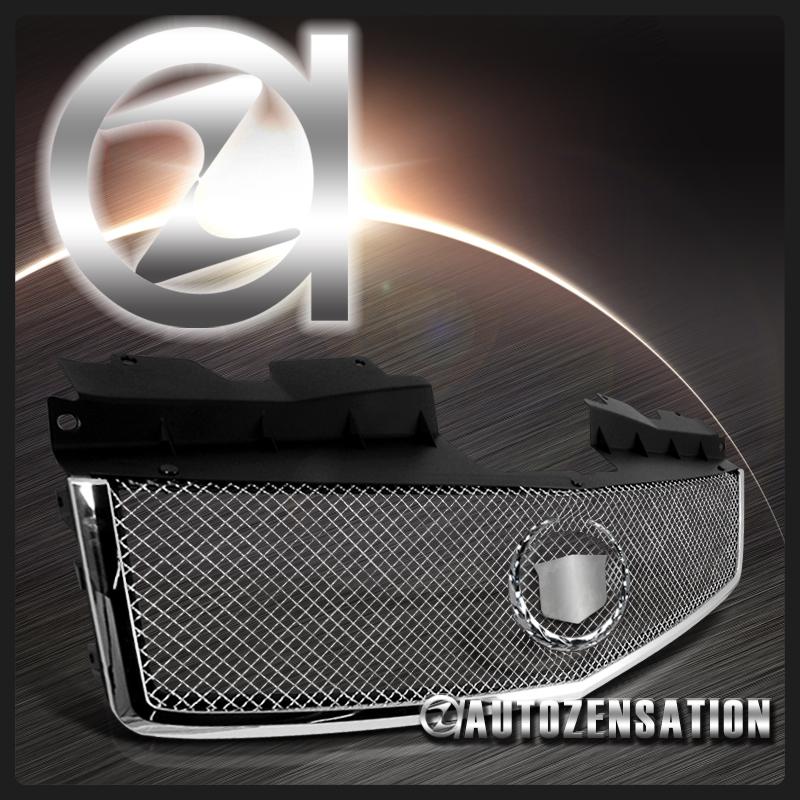 Buy 03-07 Cadillac CTS Chrome Hood Grill & Stainless Mesh+Wreath in ...