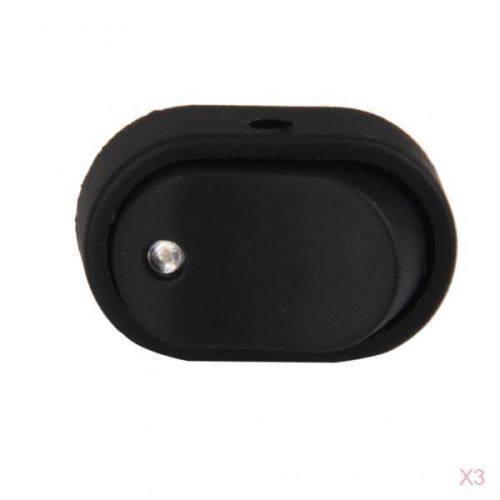 Buy 3x White LED Light 12V 20A Rocker Button SPST Toggle Switch Vehicle ...