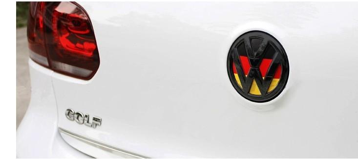 Buy Rear Badge Germany Flag sticker decal for VW Golf GTI R20 CC Bora ...