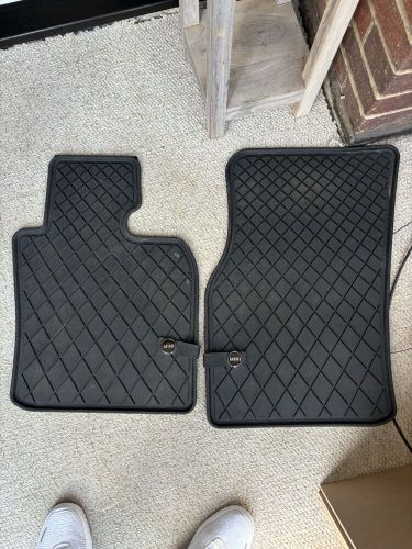 Buy MINI Genuine Front Floor Mats Set Car All Weather Rubber MINI Logo ...