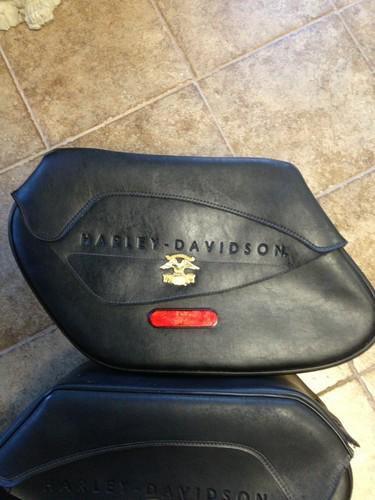 Buy Stock Oem Harley Davidson Leather Saddlebags Dyna Fxd Fxdl Saddle ...
