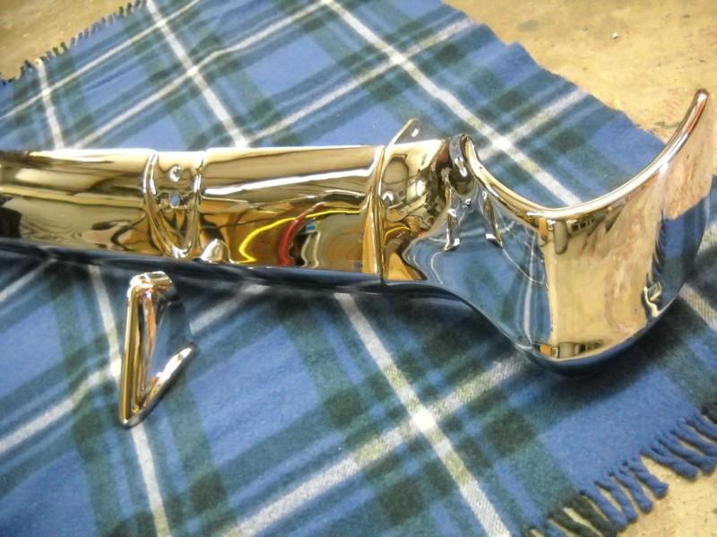 Buy 56 CHEVY REAR BUMPER ORIGINAL RE-CHROMED SHOW QUALITY ($400.00 ...