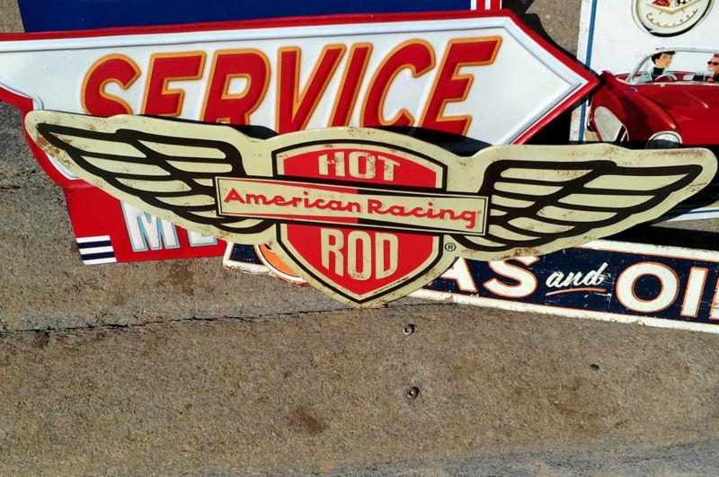 Find AMERICAN RACING METAL SIGN 21" RAT ROD HOT ROD CHEVY FORD DODGE ...