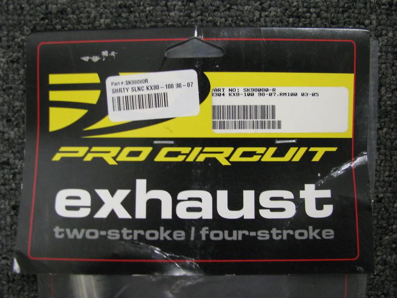 Find Pro Circuit R304 Short Silencer Kawasaki/Suzuki 80/100 SK98080R in ...