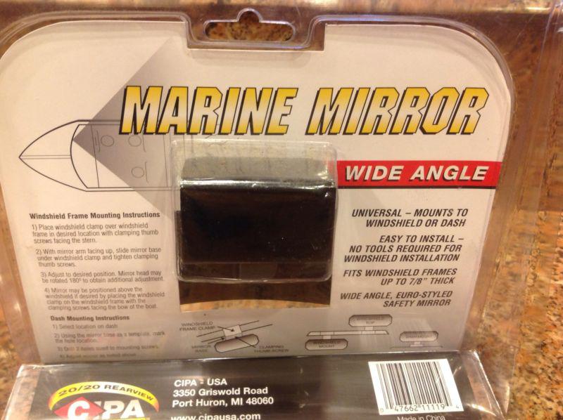 Find NEW BOAT REARVIEW MIRROR MARINE 2.5 x 8" CONVEX 180* WIDE ANGLE 20 ...