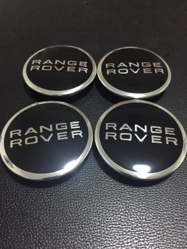 Find Oz Stock 63mm LAND ROVER RANGE Black Chrome Cap Wheel Centre Caps ...