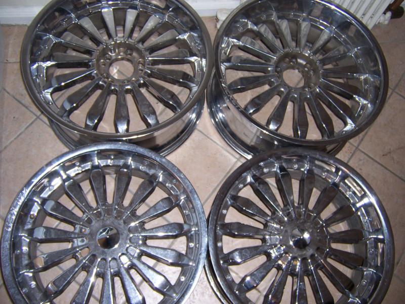 Find set of 4 20" & 22" Porsche chrome rims wheels Falken - NJ/NY local ...