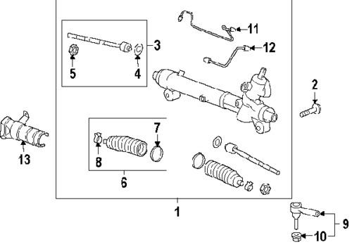 Sell CHEVROLET 26053458 GENUINE OEM FACTORY ORIGINAL STEERING GEAR ASSY ...