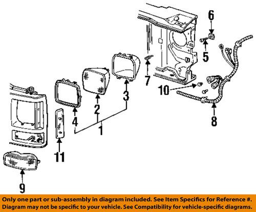Buy GM OEM 347347 Park & Signal Lamps-Front-Park/turn Lamp Retainer in ...