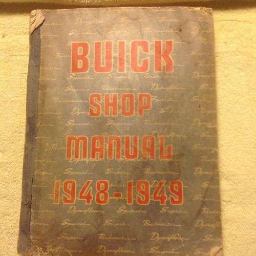 Sell Buick Shop Manual 1948-1949 Original Service Book in Saint Louis ...