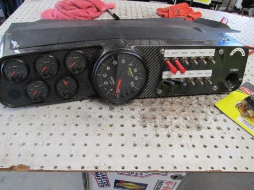 Sell NASCAR CARBON FIBER DASH WITH ELITE GAUGES FULL TOGGLE PANEL ...