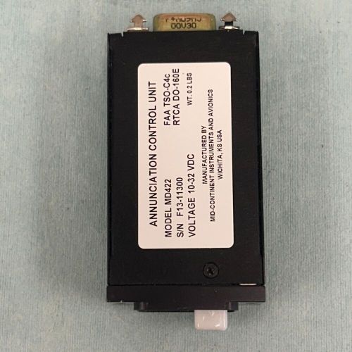 Sell Mid-Continent Instrument MD422 Annunciation Control Unit ACU 10 ...
