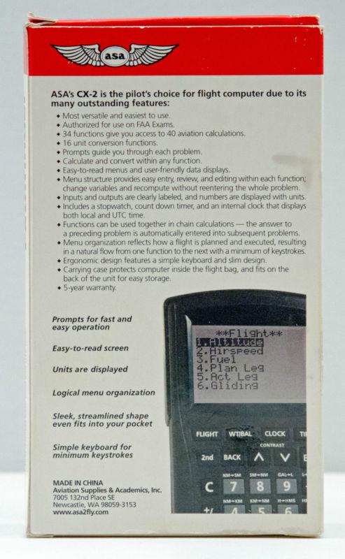 Purchase ASA CX-2 Pathfinder Electronic Flight Computer by ASA in Hondo ...