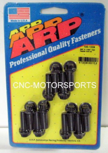 Purchase ARP Header Bolts 100-1209 3/8 Universal Bolt kit BLACK OXIDE ...