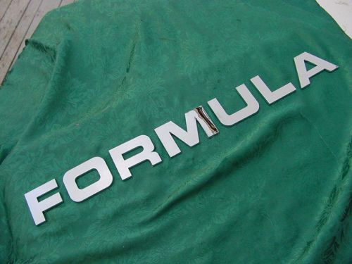 Purchase FORMULA BOAT LETTERS EMBLEM LOGO CHROME 2-5/8" HIGH NEW 7 ...