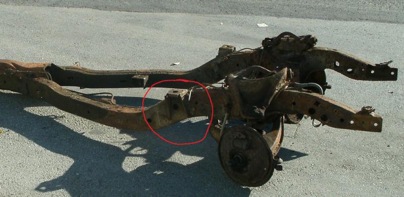 Purchase 58-64 IMPALA BELAIR BISCAYNE FRAME BODY MOUNT FRONT RIGHT SIDE ...