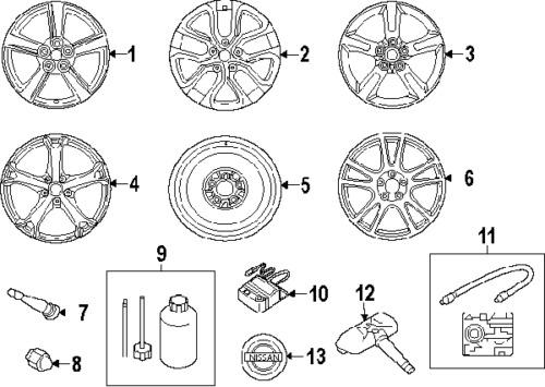 Purchase NISSAN 40224JK00A GENUINE OEM FACTORY ORIGINAL WHEEL NUT in ...