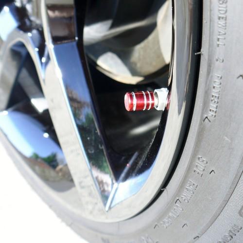 Buy Red VCRC Aluminum Alloy Suv Wheel Rim Tire Stem Tpms Valves Cap Set ...