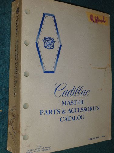 Buy 1965 1969 1970 1971 1973 CADILLAC MASTER PARTS CATALOG / ORIGINAL ...