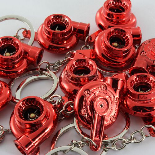 Buy 10PCS Universal JDM Spinning Turbo Charger Turbine Keychain Keyring ...