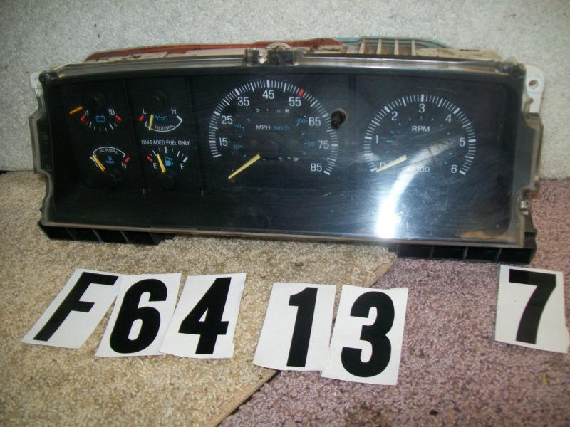 Buy 87,88,89,90,91 Ford F150 F250 F350 Instrument Gauge Speedometer ...