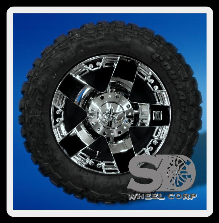 Buy 20" CHROME XD ROCKSTAR WITH 35X12.50X20 FEDERAL COURAGIA MT TIRES ...
