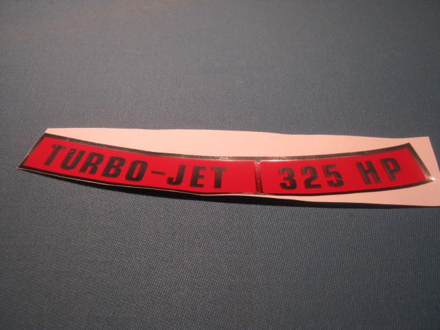 Buy 1969 1970 Chevelle air cleaner decal for*** closed*** element 396 ...