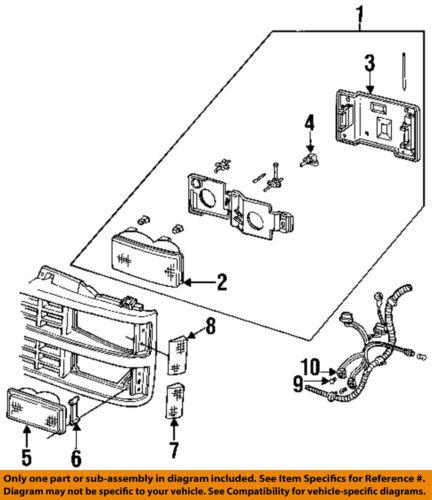 Buy GM OEM 347347 Park & Signal Lamps-Front-Park/turn Lamp Retainer in ...
