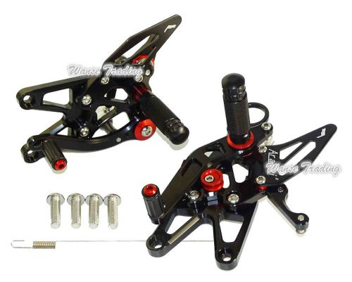 Find CNC Adjustable Rearset Rear Set Foot Pegs Black Fit BMW S1000RR ...