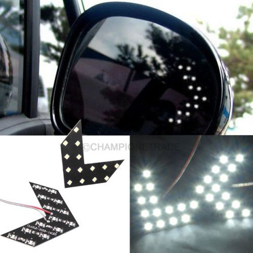 Find 14SMD White Side Mirror Turn Signal RearView Arrow Panel LED Light ...