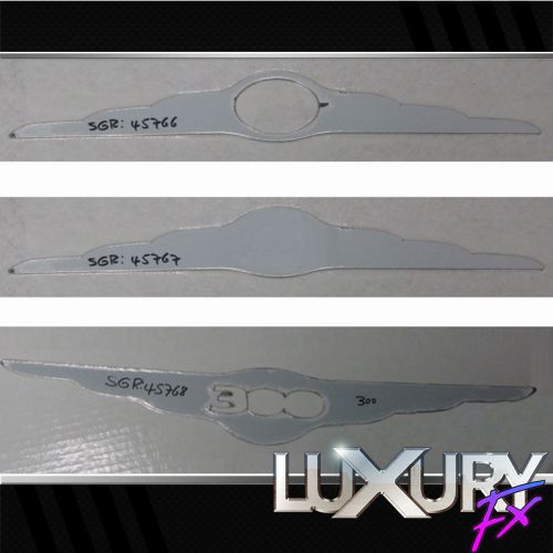 Find 1pc. Luxury FX Stainless Chrysler Wing Emblem w/o Logo Cutout for ...