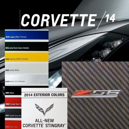 Find CORVETTE STINGRAY 2014 BOOK + 2015 Z06 BROCHURE +CHART CHEVROLET ...