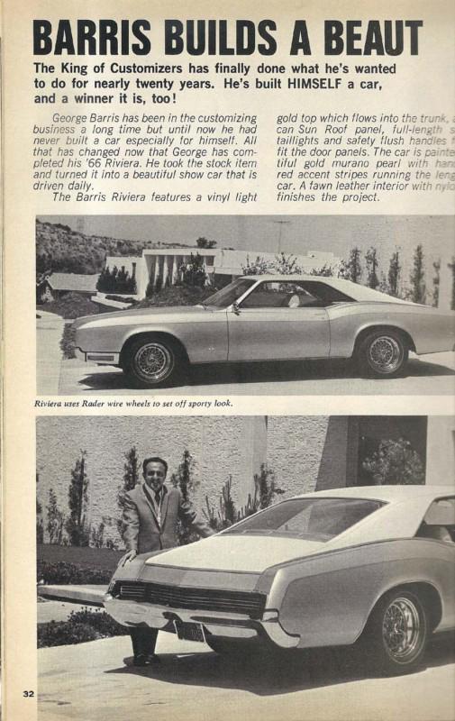 Find 1967 1001 CUSTOM ROD IDEAS GEORGE BARRIS Camaro Mod Top RIVIERA ...
