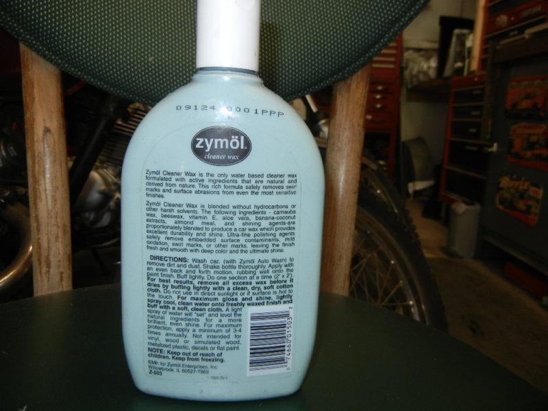 Find ORIGINAL FORMULA ZYMOL CLEANER WAX Z503 16OZ in Girard, Ohio, US, for US $12.00
