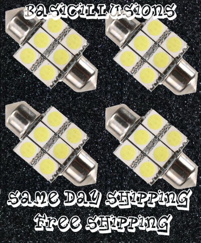 Find 4X 42MM 8 SMD GREEN LED DOME MAP LIGHT BULB 211 211-2 212-2 569 ...