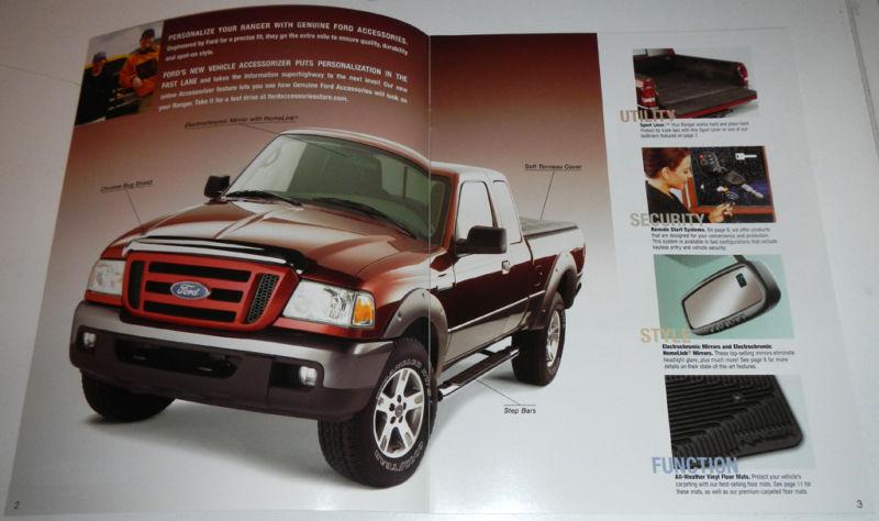 Sell 2007 FORD RANGER ACCESSORIES BROCHURE in Clawson, Michigan, US ...