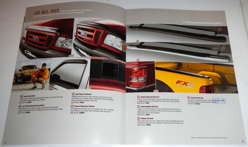 Sell 2007 FORD RANGER ACCESSORIES BROCHURE in Clawson, Michigan, US ...