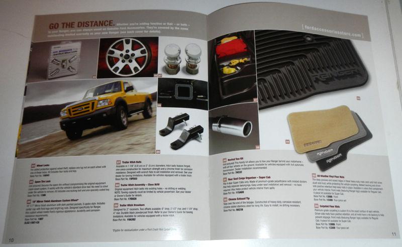 Sell 2007 FORD RANGER ACCESSORIES BROCHURE in Clawson, Michigan, US ...