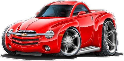 Sell Chevy SSR SS-R LS1 Cartoon Car Wall Graphic Vinyl Decal Garage Art ...