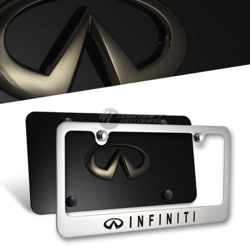 Sell 3D Black Pearl INFINITI Stainless Steel License Plate Frame with ...