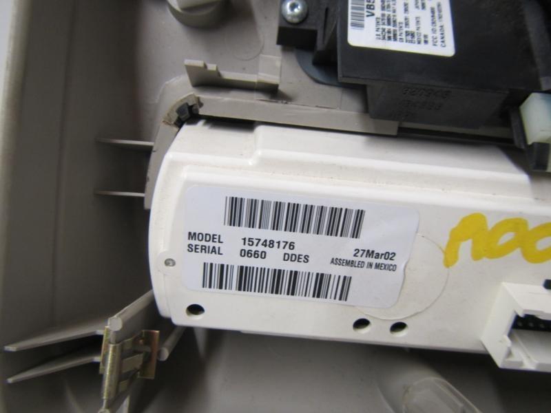 Sell 00 01 02 CHEVY SUBURBAN 1500 TEMPERATURE CONTROL 119113 in Concord ...