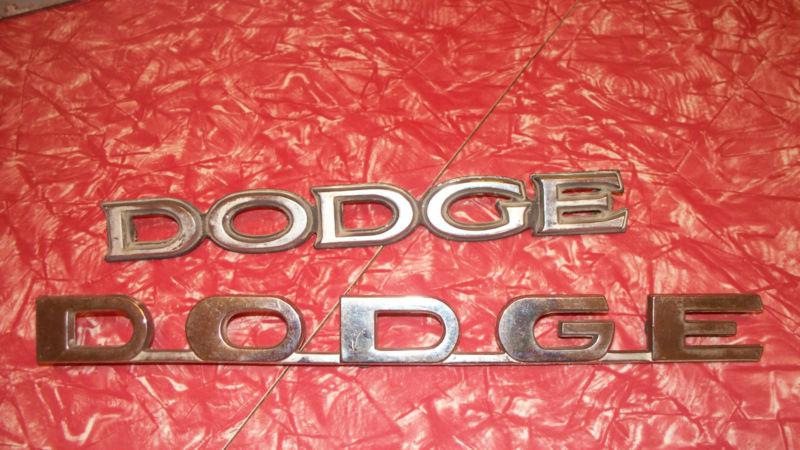 Sell Lot vintage chrome Dodge emblems emblem decal decals in Thatcher ...