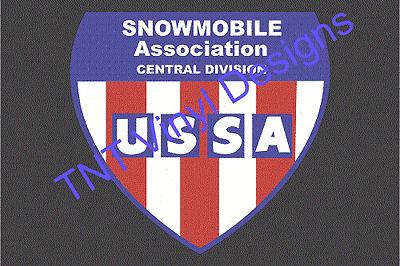 Sell Vintage Reproduction USSA Central Division Snowmobile Racing Decal ...