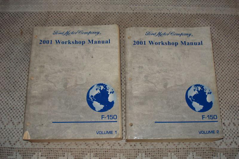 Sell 2001 FORD F-150 TRUCK SHOP MANUAL SET ORIGINAL SERVICE BOOKS in ...