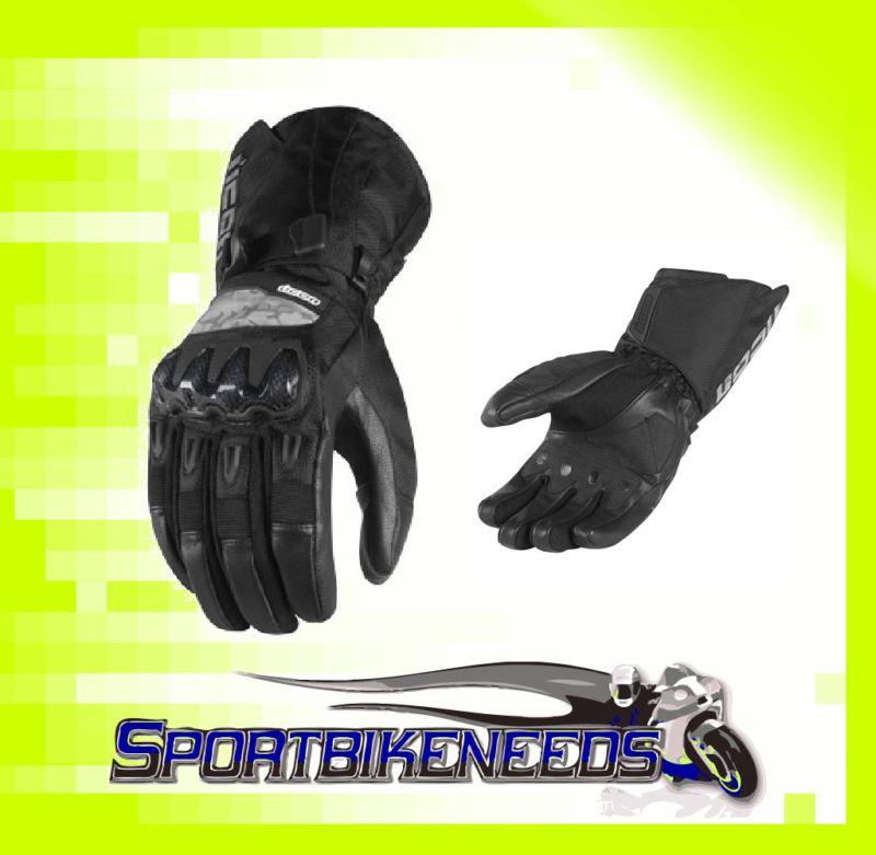 Sell Icon Patrol Waterproof Gloves Black Camo Grey Medium M in Elkhart ...